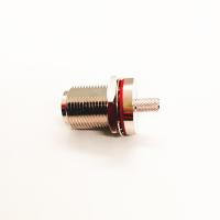 China N-C-KY-3 N Type Female Straight Bulkhead Crimp Jack RF Coaxial Connector 50Ω Gold-plated Brass IP67 Waterproof for sale