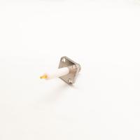China Stainless Steel SMA Female 4-Hole Flange Mount RF Coaxial Connector with 18GHz Frequency Range for sale