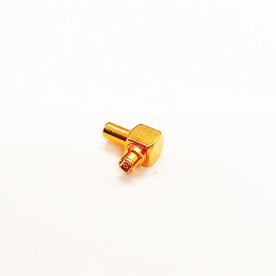 China 50Ω SMPM-KWB1 Right Angle Female RF Connector with Gold-plated Brass for DC~18GHz Applications for sale