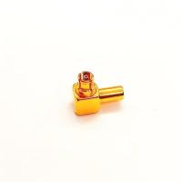 China 50Ω SMPM-KWB1 Right Angle Female RF Connector with Gold-plated Brass for DC~18GHz Applications for sale