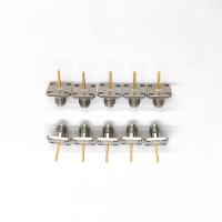 China DC-18GHz Stainless Steel 4 Hole Flange SMA Connector for RF Coaxial Applications for sale