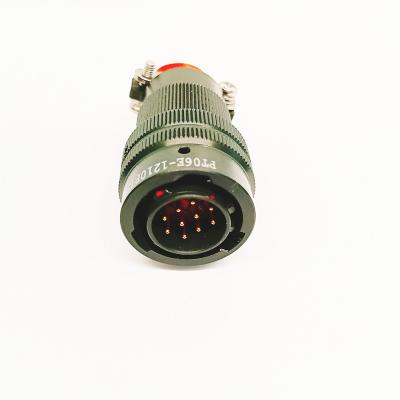 China MIL-DTL-26482 Series 10 Pin Male Plug Circular Connector with Aluminum Alloy Shell and Gold-Plated Contacts for sale