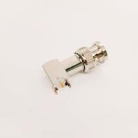 China BNC Male Right Angle PCB Mount RF Connector 50Ω for DC to 4GHz Applications for sale
