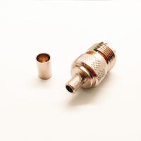 China 50Ω UHF Jack Female Connector UHF-C-K-4 For LMR240 Cable for sale