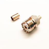 China 50Ω UHF Jack Female Connector UHF-C-K-4 For LMR240 Cable for sale