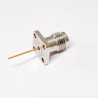 China 2.92mm (K-Type) Female RF Connector 4-Hole Flange Mount Stainless Steel DC-40GHz for sale