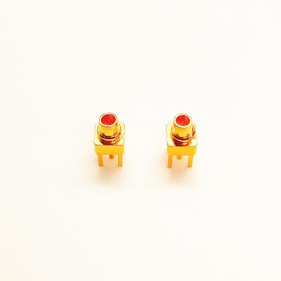 China MMCX-JE 50Ω PCB Mount RF Coaxial Connector Up To 6GHz for sale