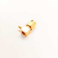 China RF Connector Gold Plated BrassSMA-C-JW-1 Right Angle For RG178 Cable for sale