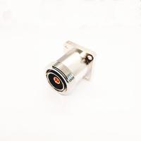 China RF Connector 7/16-C-KF-7 DIN 4 Holes Female Flange 24.7*24.7Mount Crimp Type For LMR400 Cable for sale