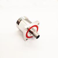 China RF Connector 7/16-C-KF-7 DIN 4 Holes Female Flange 24.7*24.7Mount Crimp Type For LMR400 Cable for sale