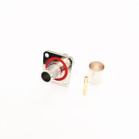 China Nickel Plated Brass RF Connector N-C-KF-7 N Female PCB Mount Connector For LMR400 Cable DC-6GHz for sale