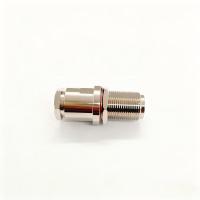 China Nickel-plated Brass N-KY-7 N Female Bulkhead Mount RF Connector for LMR400 Cable for sale