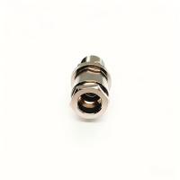 China Nickel-plated Brass N-KY-7 N Female Bulkhead Mount RF Connector for LMR400 Cable for sale