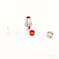 China Nickel-plated Brass N-KY-7 N Female Bulkhead Mount RF Connector for LMR400 Cable for sale