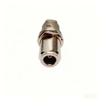 China Nickel-plated Brass N-KY-7 N Female Bulkhead Mount RF Connector for LMR400 Cable for sale