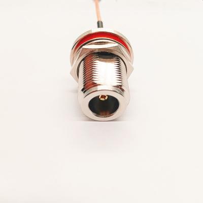 China N Female Panel Mount to U.FL IPEX RG316 RF Coaxial Cable Assembly with Nickel Plated Brass for High-Frequency Signal Transmission for sale