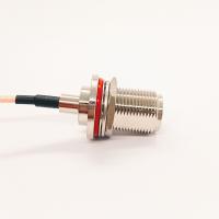 China N Female Bulkhead to SMA Male Right Angle RF Cable Assembly with RG316 Coaxial Cable and 50±2 Impedance for Antenna & Wireless Systems for sale