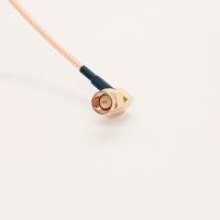 China N Female Bulkhead to SMA Male Right Angle RF Cable Assembly with RG316 Coaxial Cable and 50±2 Impedance for Antenna & Wireless Systems for sale