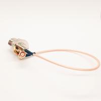 China N Female Bulkhead to SMA Male Right Angle RF Cable Assembly with RG316 Coaxial Cable and 50±2 Impedance for Antenna & Wireless Systems for sale
