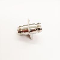 China N Female to SMA Female 50Ω High-Frequency RF Adapter with Brass Body and PTFE Insulation for 4-Hole Flange Mount for sale