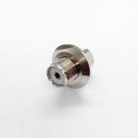 China Nickel-plated brass UHF RF Connector with Right Angle and PTFE Insulator for RG58 Cable for sale