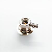China Nickel-plated brass UHF RF Connector with Right Angle and PTFE Insulator for RG58 Cable for sale