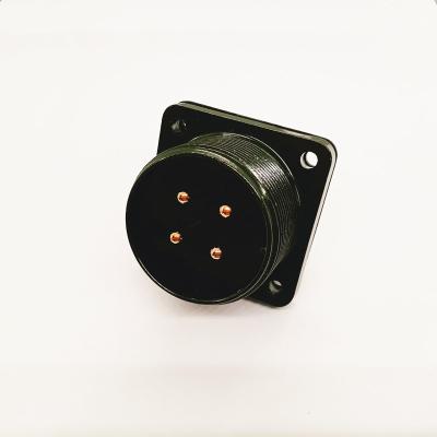China MIL-DTL-5015 Circular Connector MS3106A-22-22P 4-Pin Male Plug with 1500V Withstand Voltage and Aluminum Alloy Body for sale