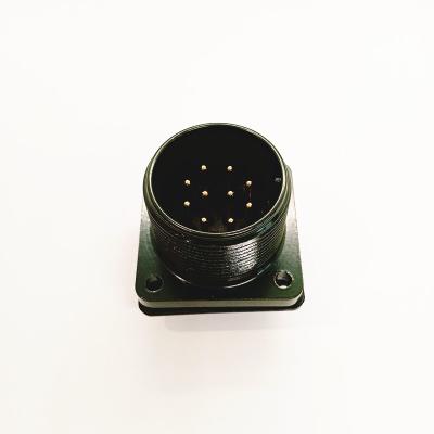 China MS3108-18-1P MIL-DTL-5015 Standard 10 Pin Male Circular Connector with Aluminum Alloy Shell and 1500V Withstand Voltage for sale