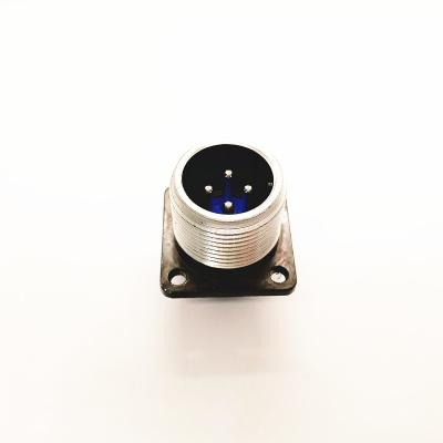 China P20J6A Industrial Circular Connector 4 Pins with 1500V Withstand Voltage and Aluminum Alloy Body for Industrial Control & Broadcast for sale