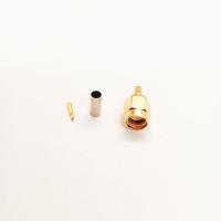 China SMA Male Connector Gold-Plated Brass DC-6GHz 50Ω RF Connector for RG316 Cable for sale