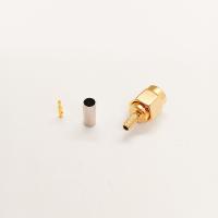 China SMA Male Connector Gold-Plated Brass DC-6GHz 50Ω RF Connector for RG316 Cable for sale