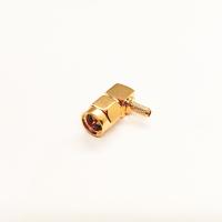 China 50Ω SMA Crimp Connector with Gold-plated Brass for DC-6GHz RF Coaxial Applications for sale