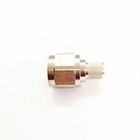 China N Type Male Crimp RF Connector Gold-plated Brass for LMR400 Coaxial Cable with DC-6GHz Frequency Range for sale
