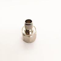 China N Type Male Crimp RF Connector Gold-plated Brass for LMR400 Coaxial Cable with DC-6GHz Frequency Range for sale