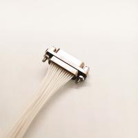 China J30J-25ZKP Metal Shell 25 Pin Micro-D Female Connector With 15cm Cable for High Shock Resistance for sale