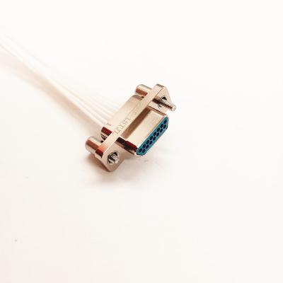 China 15 Pin J30J Series Micro D Connector with Metal Shielding Shell and Gold-Plated Contacts for sale