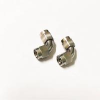 China Low VSWR SMA Male to Male Bent RF Adapter Stainless Steel DC-18GHz for High-Frequency Communication for sale