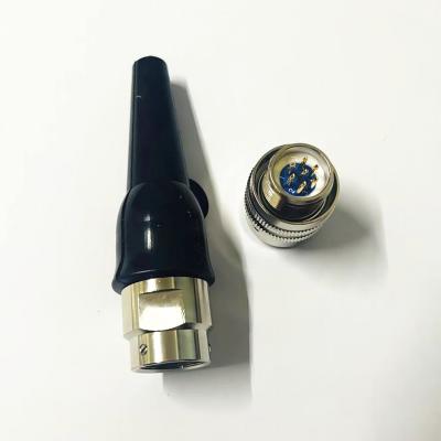 China Y50X-0807TJ1 7 Pin Circular Connector with Aluminum Alloy Shell, Gold-Plated Contacts, and Bayonet Coupling for Aerospace & Industrial Equipment for sale