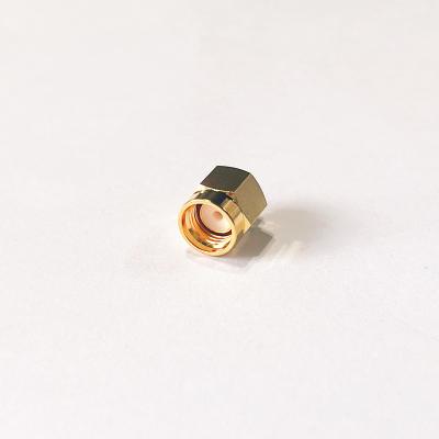 China SMA-JB2 SMA Male RF Connector 50 Ohm DC-18GHz Gold-plated Brass Soldering Type for RG405/086 Cable for sale