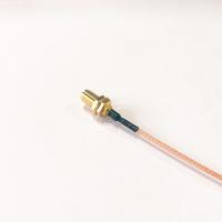 China Low Loss RG178 RF Cable Assembly with Gold Plated Brass Connectors for DC-6G Frequency Range for sale