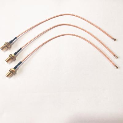 China Low Loss RG178 RF Cable Assembly with Gold Plated Brass Connectors for DC-6G Frequency Range for sale