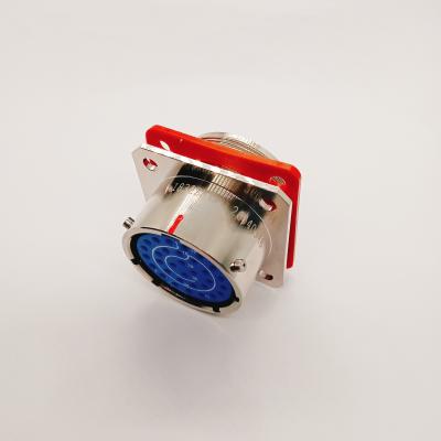 China Y11 Series 32Pin Circular Connector with Gold-Plated Contacts and Aluminum Alloy Housing for Harsh Environments for sale