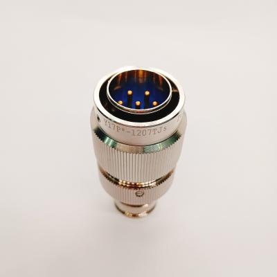 China Y17P*-1207TJ5 7 Pin Shielded Bayonet Locking Circular Connector Male Plug Aviation Connector for sale