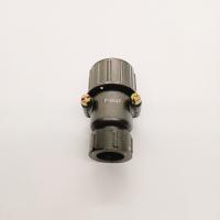China P16 connectors P16K4P 2-Pin Jack Female Socket Waterproof Connector with IP68 Rating, Gold-Plated Terminals, and Aluminum Alloy Casing for sale