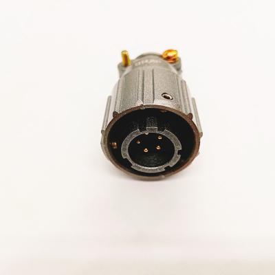 China Q14 Series Bayonet Mini-circular Connector Q14J5P Aviation Plug 5 Pin Male Waterproof Connector with Aluminum Alloy Shell for sale