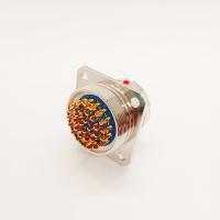 China Y3A Series 32 Pin Circular Aviation Connector With Four-Hole Flange Socket Y3A-1832ZJ10 for sale