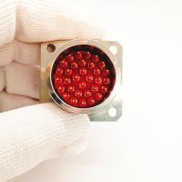 China Y3A Series 32 Pin Circular Aviation Connector With Four-Hole Flange Socket Y3A-1832ZJ10 for sale