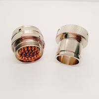 China Bayonet Circular Aviation Plug 32 Pin Shielded Connector Y11P*-1832TJ5 Male Plug Connector for sale