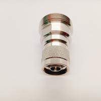 China RF Adapter N Male to DIN L29 7/16 Female Nickel Plated Brass DC-6GHz with Low VSWR ≤1.25 for 5G Base Stations for sale