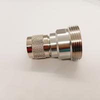 China RF Adapter N Male to DIN L29 7/16 Female Nickel Plated Brass DC-6GHz with Low VSWR ≤1.25 for 5G Base Stations for sale